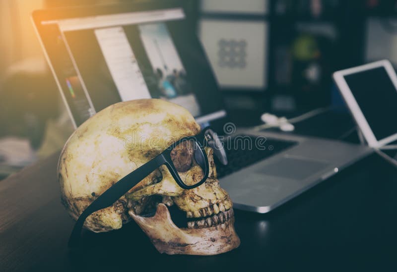 Dead Skull Business man stock photo. Image of talk, concept - 82382482