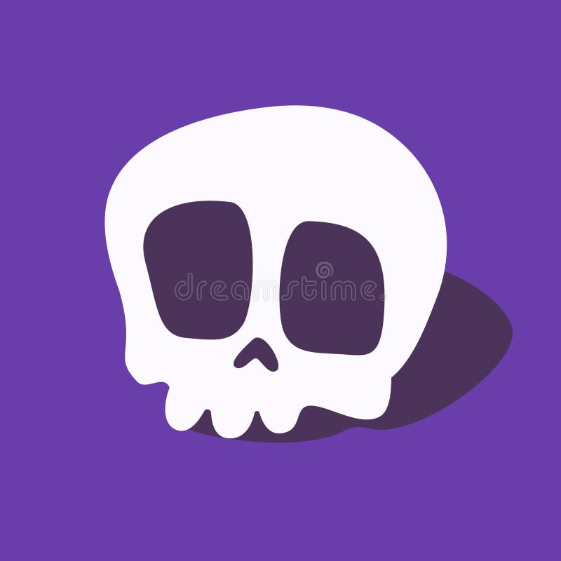 Dead Skull Cartoon Performing a Black Magic Ceremony. Halloween ...