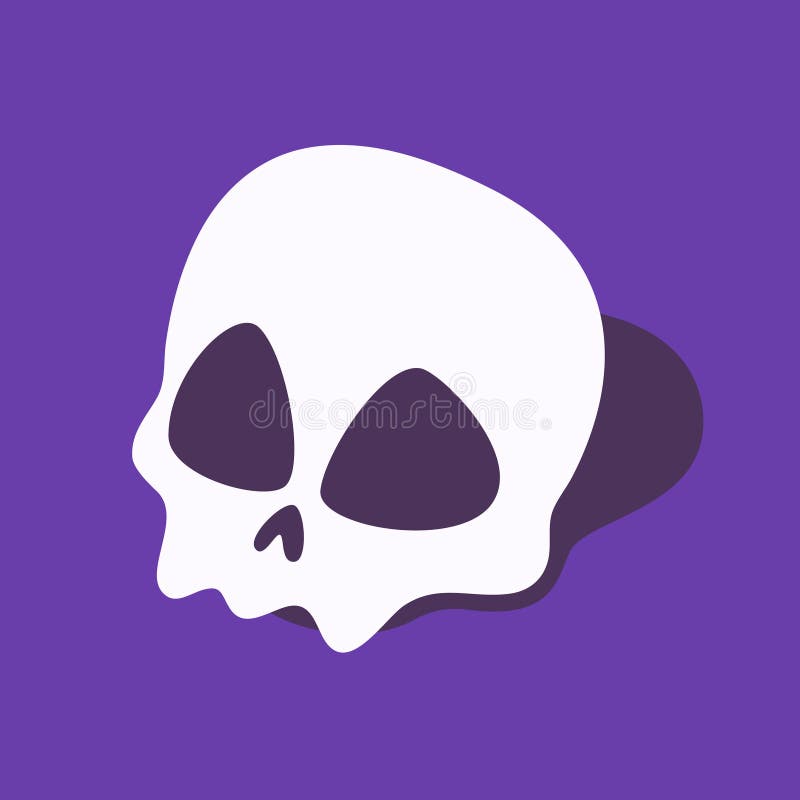 Dead Skull Cartoon Performing a Black Magic Ceremony. Halloween ...