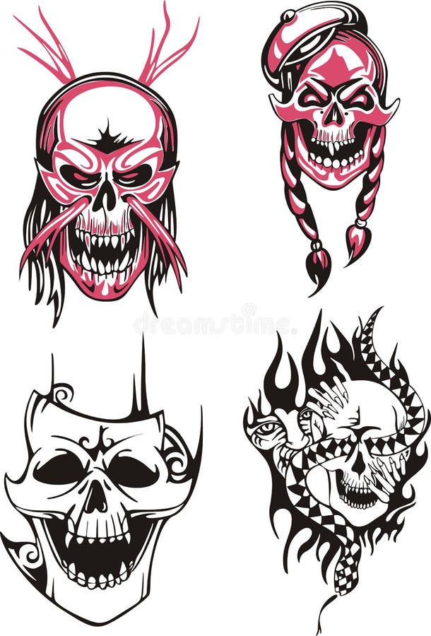 Laughing Demon Skulls Stock Illustrations – 5 Laughing Demon Skulls ...