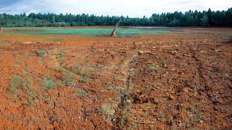 Dead Soil Remaining after Storage in the Sump Stock Photo - Image of ...