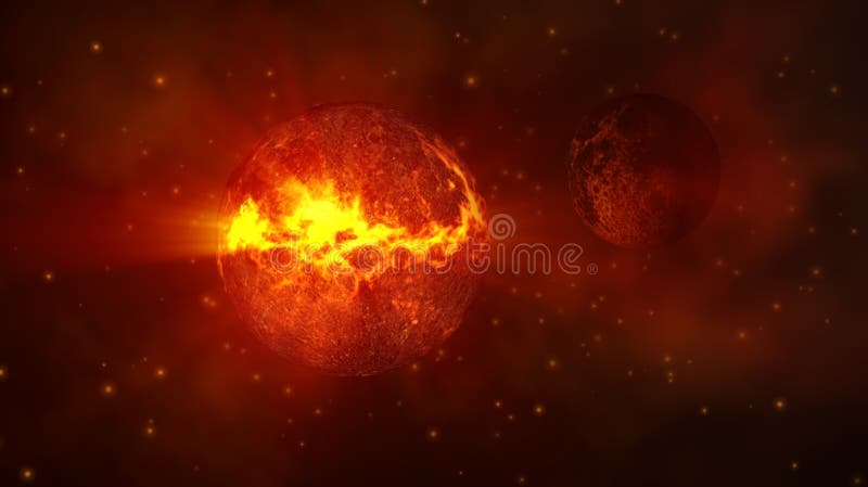 Dead sun stock illustration. Illustration of star, lava - 12809073