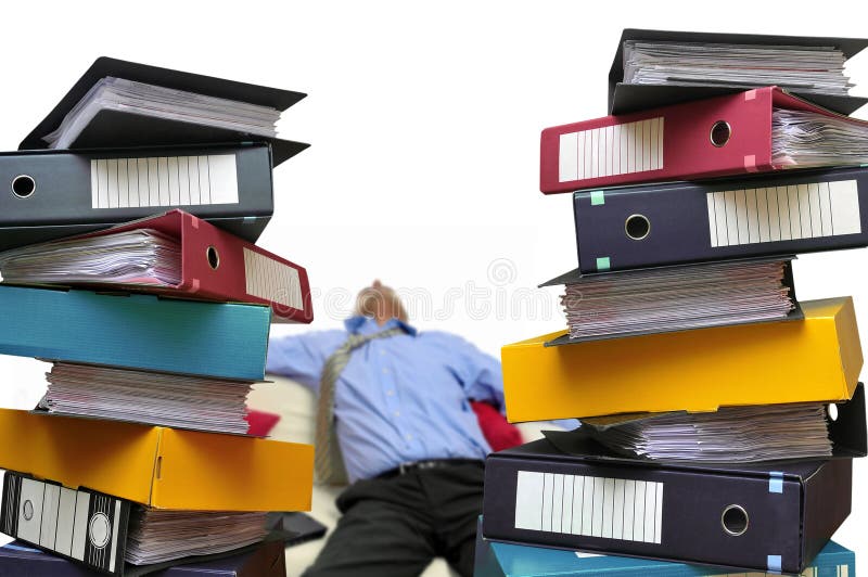 Dead tired stock photo. Image of folder, desperate, finance - 11486576