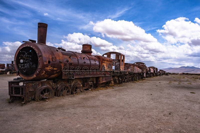 Dead Train stock image. Image of desert, graffiti, obsolete - 353495475