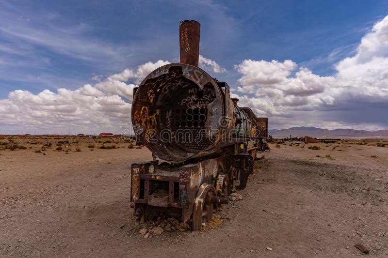 Dead Train stock image. Image of antique, altiplano - 372181733