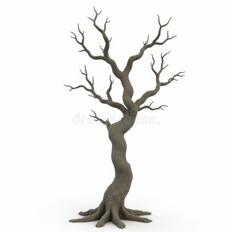 Dead Tree Generative AI stock illustration. Illustration of gnarled ...