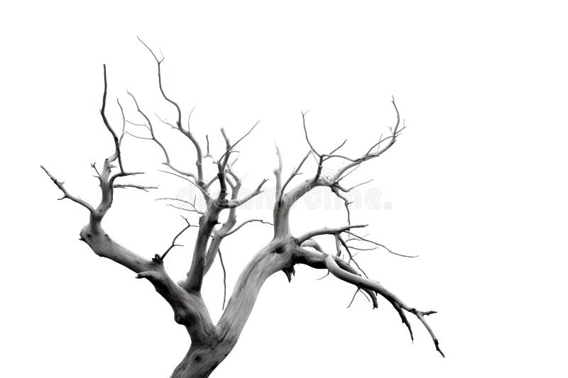 Dead Tree Isolated on a Transparent Background. AI Stock Illustration ...