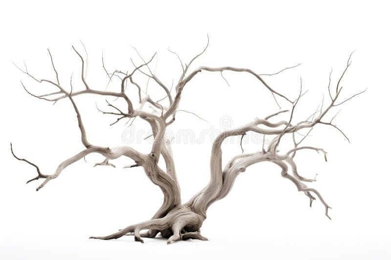 Dead Tree Isolated on a Transparent Background. AI Stock Illustration ...