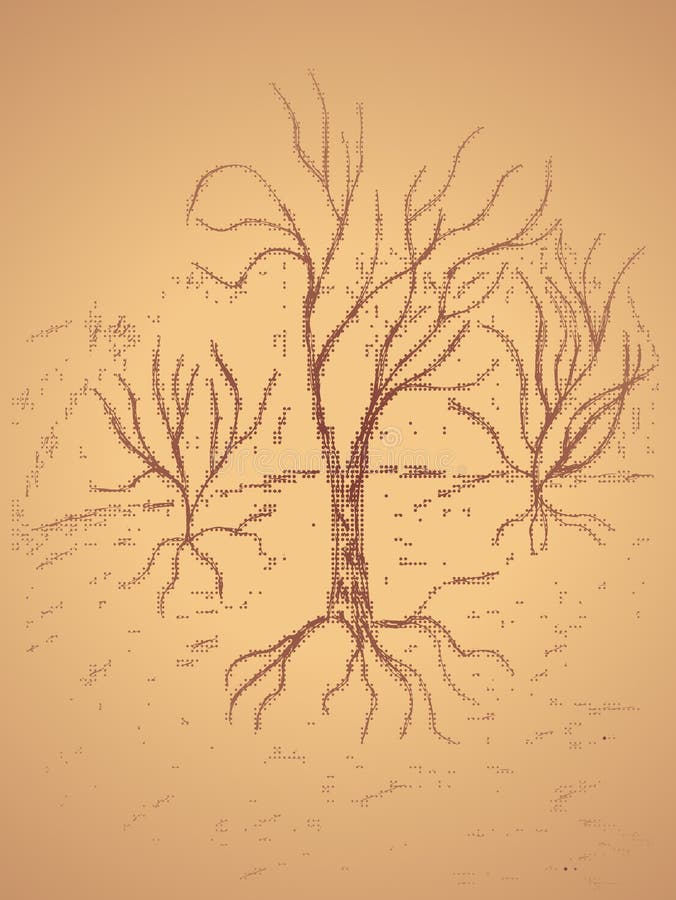 Dead Tree Hand Drawn Stock Illustrations – 687 Dead Tree Hand Drawn ...