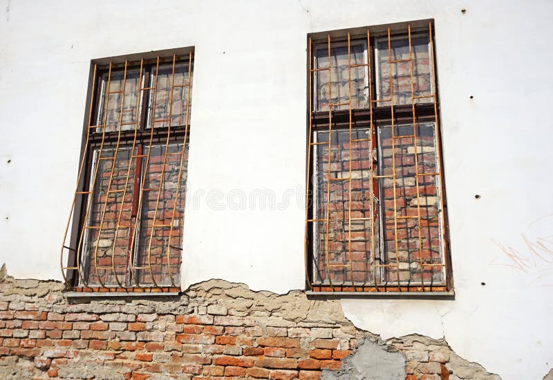 Dead Windows of an Old Building Stock Photo - Image of house, windows ...