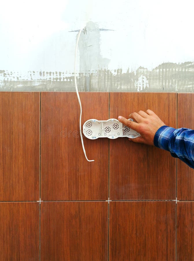 Dead wire on the wall. stock photo. Image of holding - 20057132