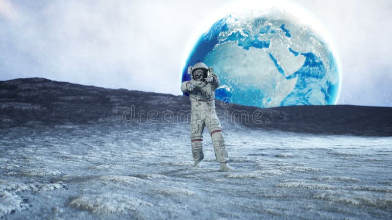 Dead Zombie Astronaut in Space. Cadaver. Green Screen. Realistic 4k ...