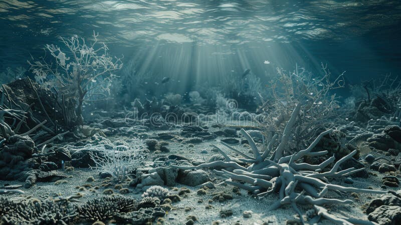Dead Zones in the Sea from Pollution Stock Image - Image of unseen ...