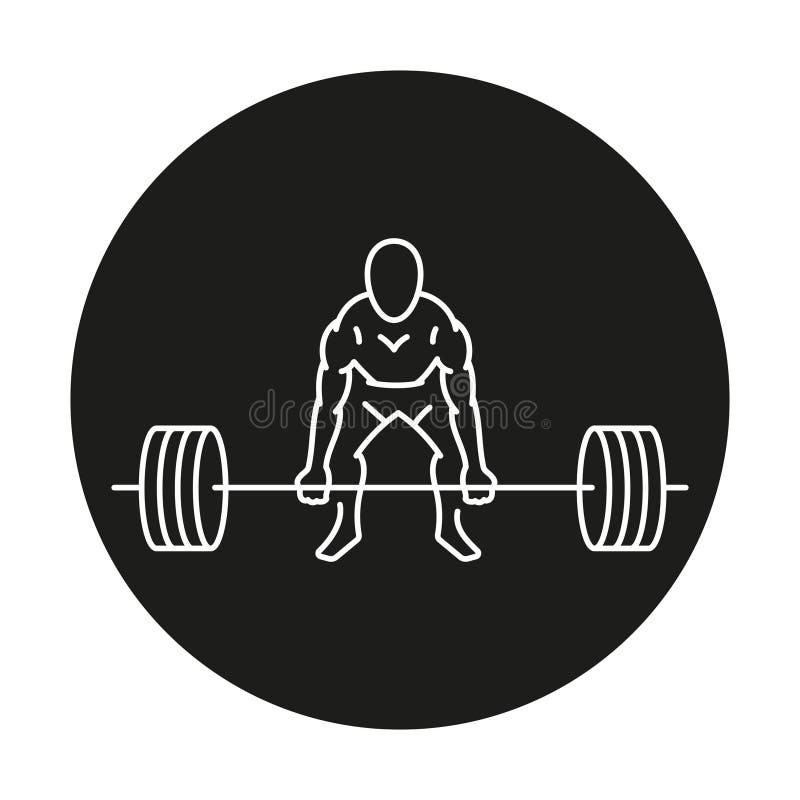 Deadlift Icon Stock Illustrations – 667 Deadlift Icon Stock ...