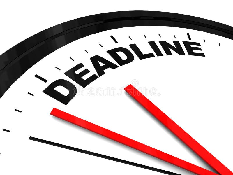 Time is Running Out Clock Deadline Ending Soon Stock Illustration ...