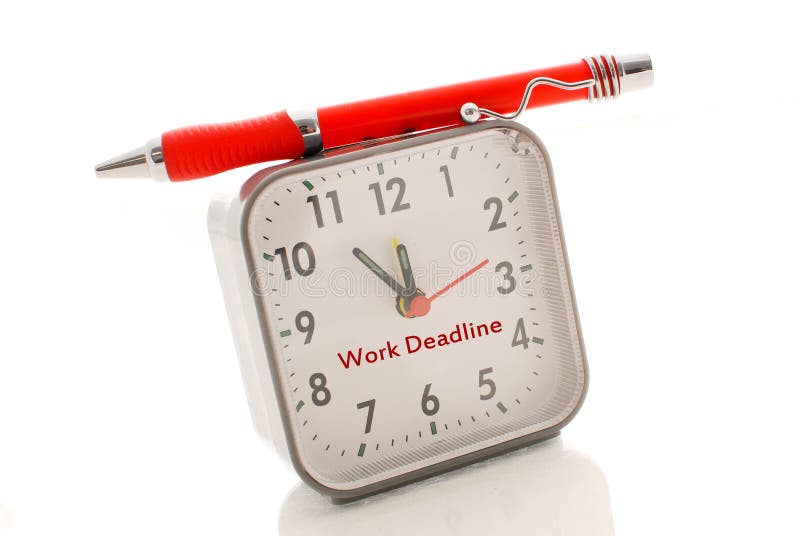 Facing a deadline stock photo. Image of life, demand - 12863110