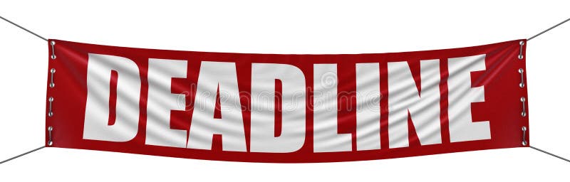 Deadline Banner (clipping Path Included) Stock Illustration ...