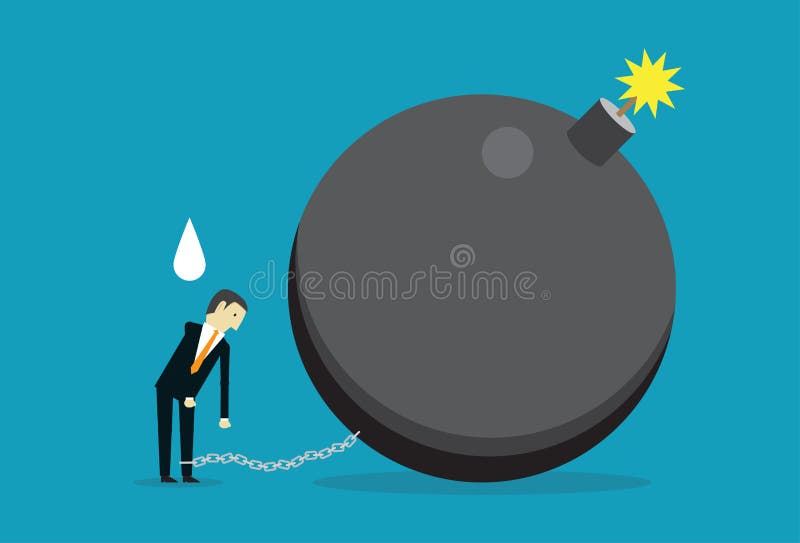 Deadline with Big Time Bomb Stock Vector - Illustration of template ...