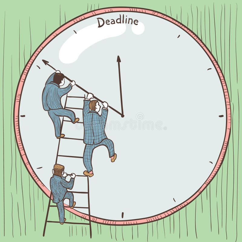 Deadline stock vector. Illustration of late, lifestyle - 48675821