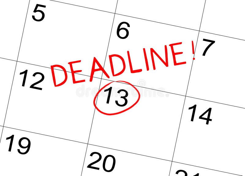 Mark the Deadline on the Calendar Stock Photo - Image of busy, demand ...