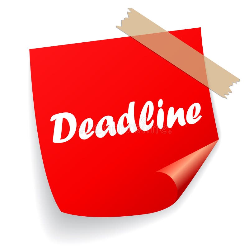 Deadline Registration Stock Illustrations – 188 Deadline Registration ...
