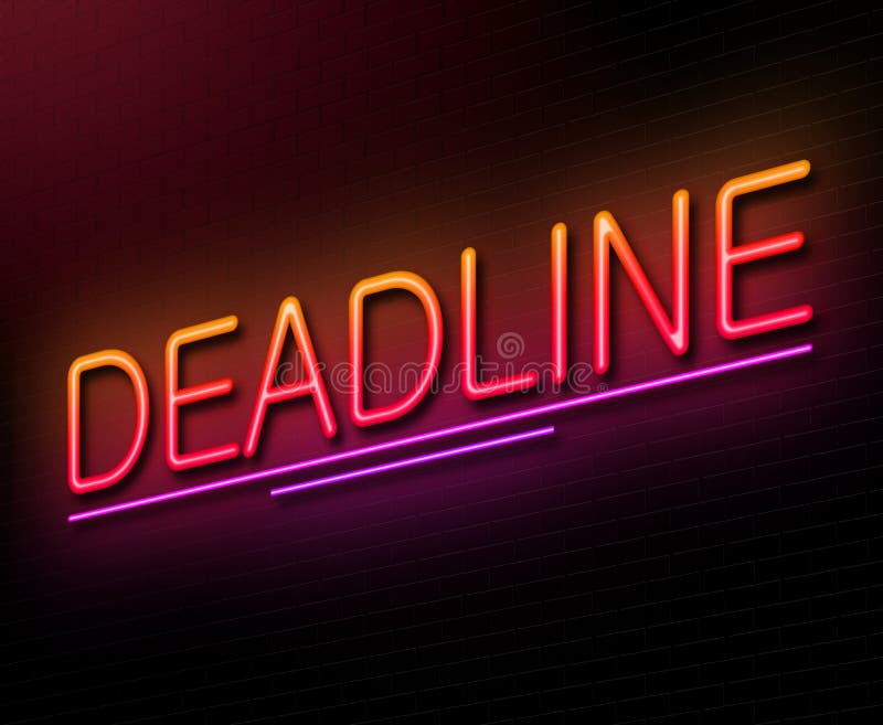 Deadline calendar stock illustration. Illustration of deadline - 29361829