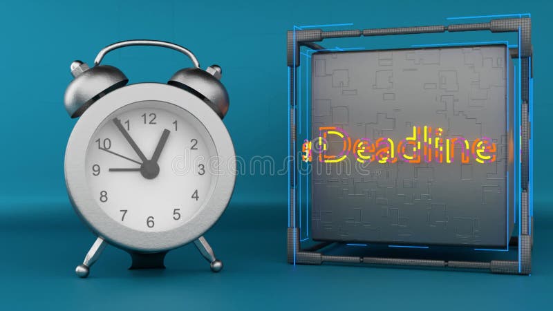 Deadline Concept. Rotation of the Hands on the Clock Face. Deadline ...