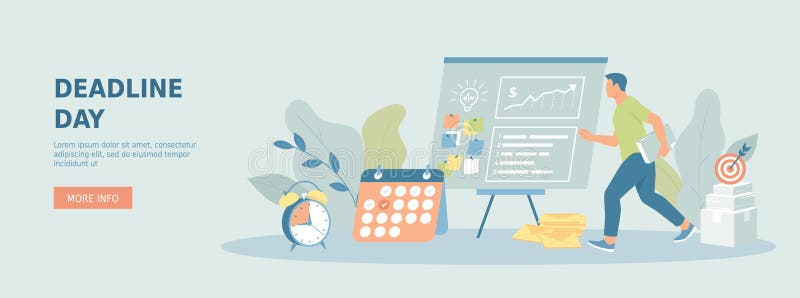 Deadline Concept. Stressful Situation at Work. Final Date of the ...