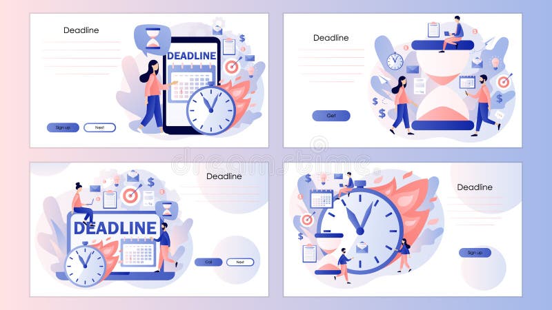 Deadline Concept. Time Management. Productivity, Organization Workflow ...