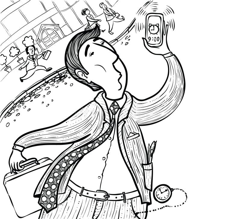 Deadline stock vector. Illustration of late, lifestyle - 48675821