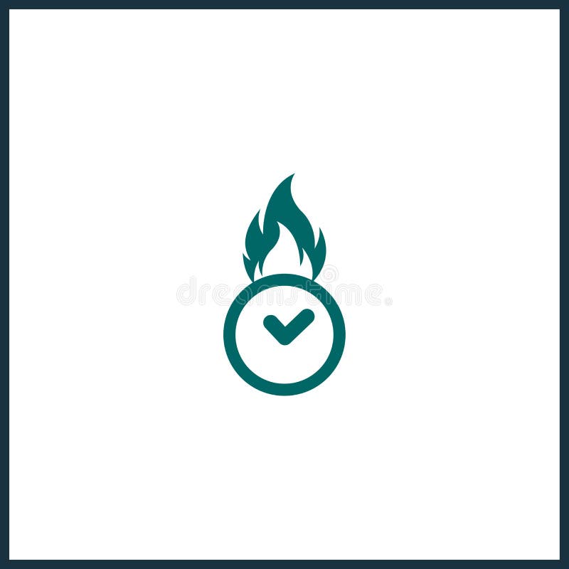 Deadline Logo. Time Icon Fire Clock Vector Icon Deadline Simple Icon ...
