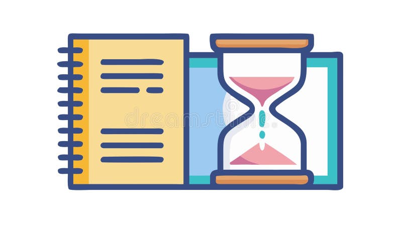 Deadline Management Hourglass, Project Completion Icon, Vector Design ...