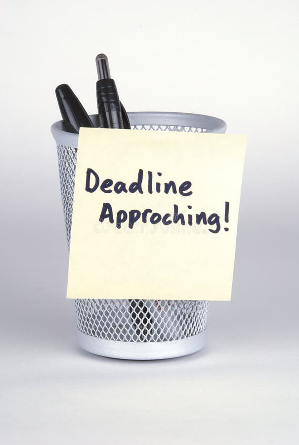 Deadline! Post-it Note stock photo. Image of lunch, meet - 4722054