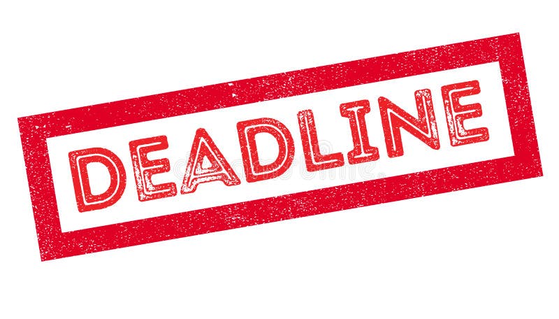Deadline rubber stamp stock illustration. Illustration of efficient ...