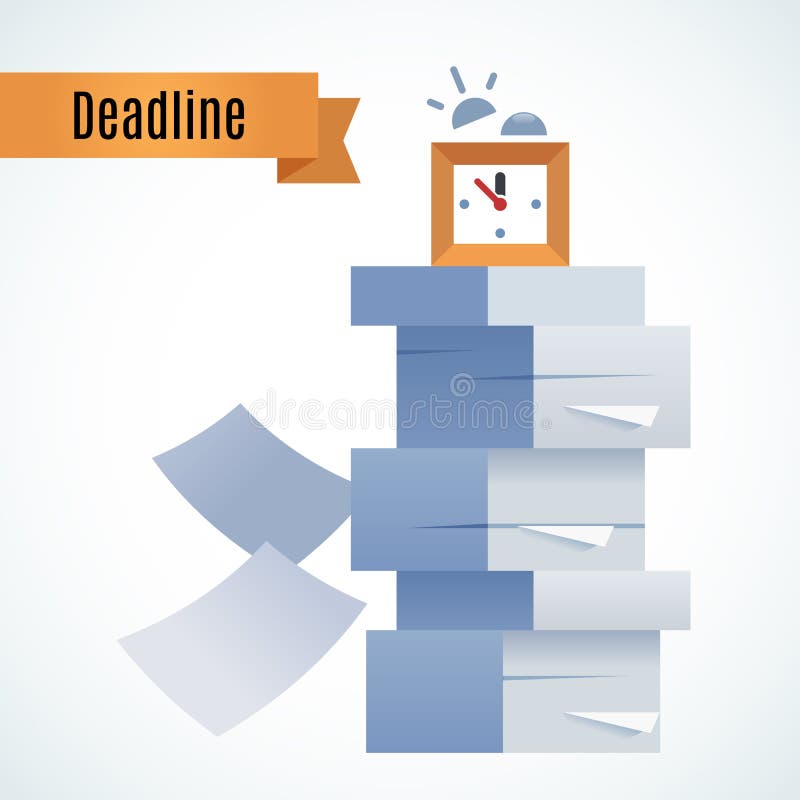 Deadline stock vector. Illustration of clock, speed, hour - 69406286