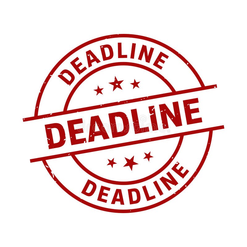 Deadline Stamp, Deadline Grunge Round Sign Stock Vector - Illustration ...