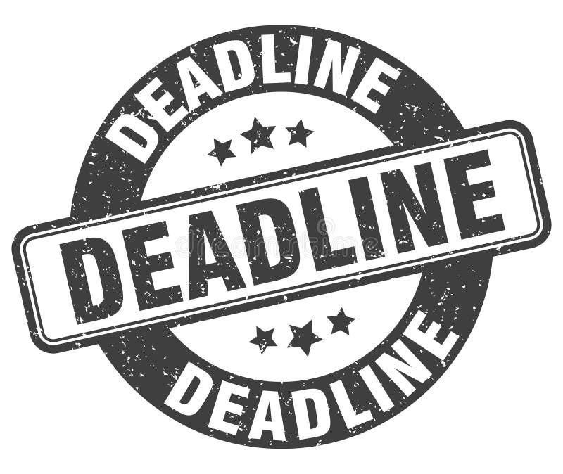 Deadline Stamp. Deadline Label. Round Grunge Sign Stock Vector ...