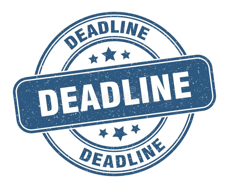 Deadline Stamp. Deadline Square Grunge Sign Stock Vector - Illustration ...