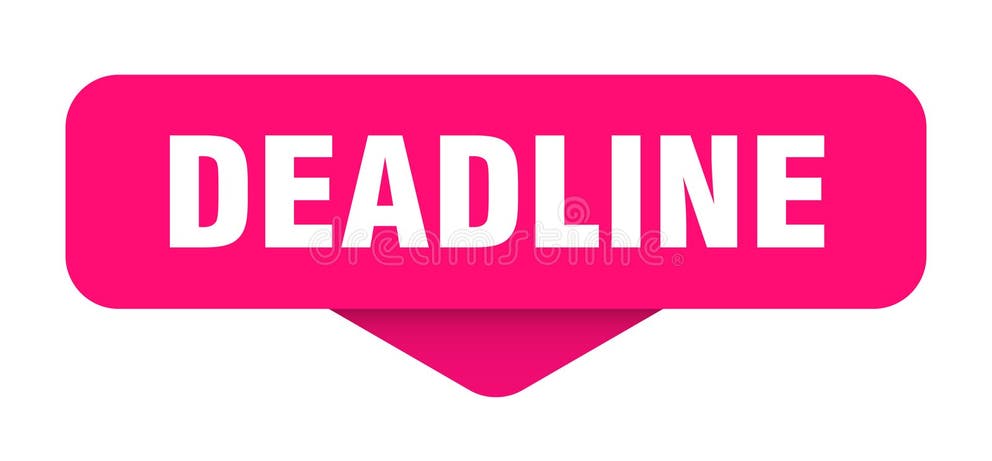 Deadline Sticker. Deadline Sign on Transparent Background Stock Vector ...