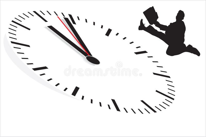 Time is short stock vector. Illustration of fast, black - 12904078