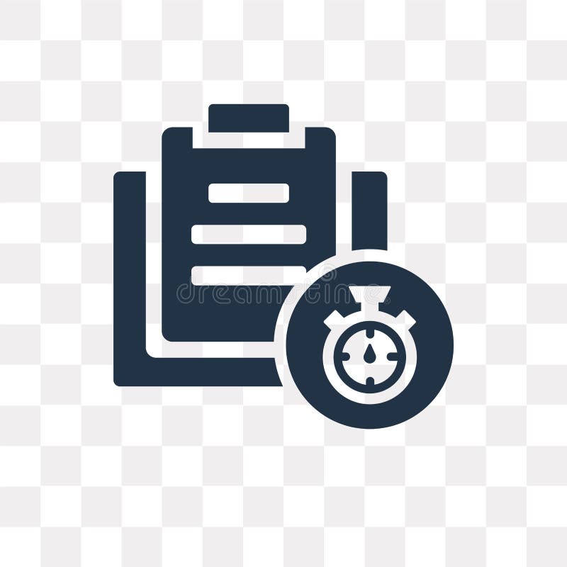 Deadline Vector Icon Isolated on Transparent Background, Linear Stock ...