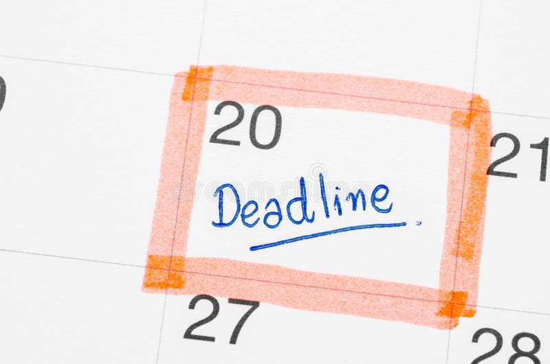 Deadline Word Definition stock image. Image of line, office - 38638827