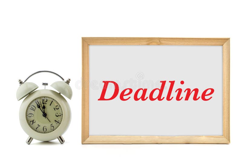 Deadline Word Definition stock image. Image of line, office - 38638827