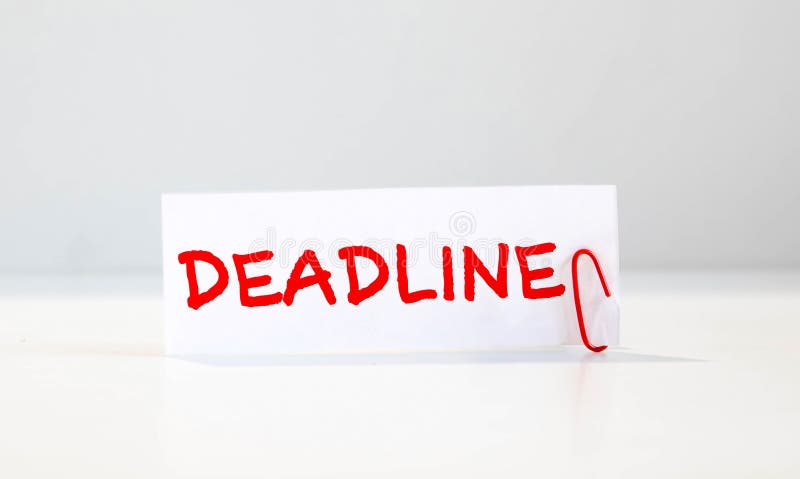 Deadline! Post-it Note stock photo. Image of lunch, meet - 4722054