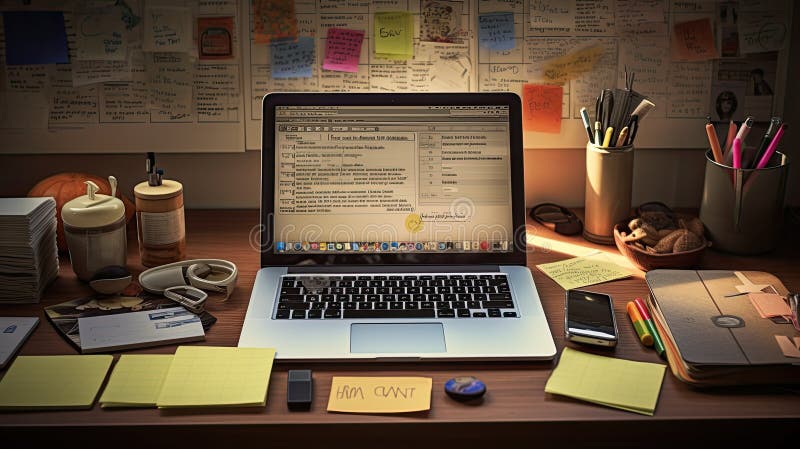 Deadlines to do list busy stock illustration. Illustration of ...