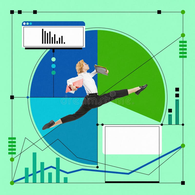 Deadlines. Young Girl Running with Documents, Finishing Projects ...