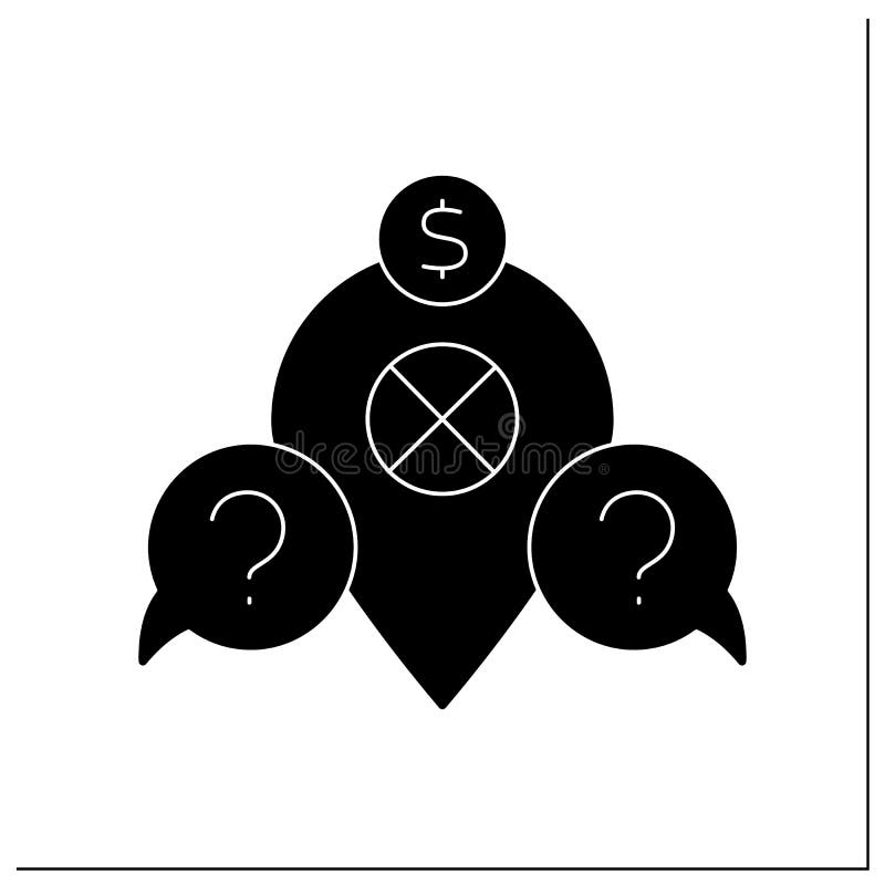 Deadlock glyph icon stock vector. Illustration of work - 242400448