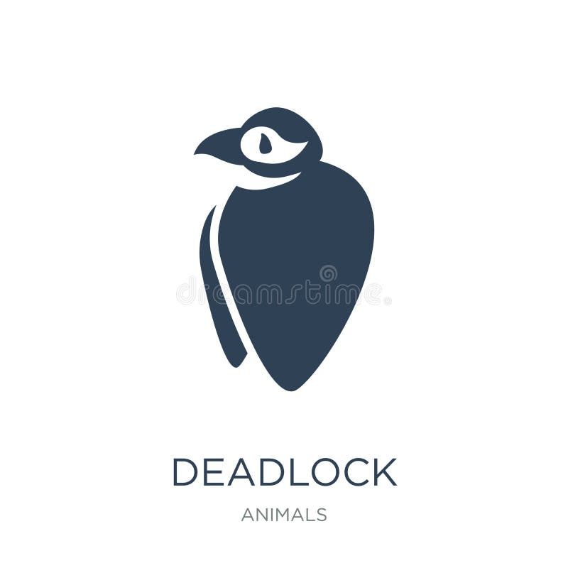Deadlock Icon in Trendy Design Style. Deadlock Icon Isolated on White ...
