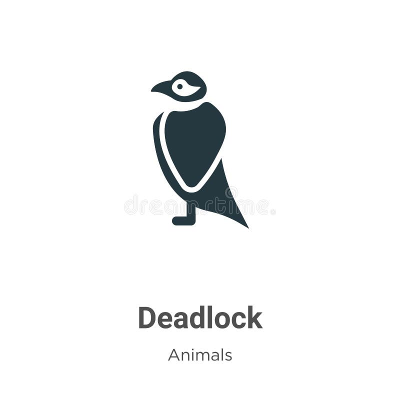Deadlock Vector Icon on White Background. Flat Vector Deadlock Icon ...