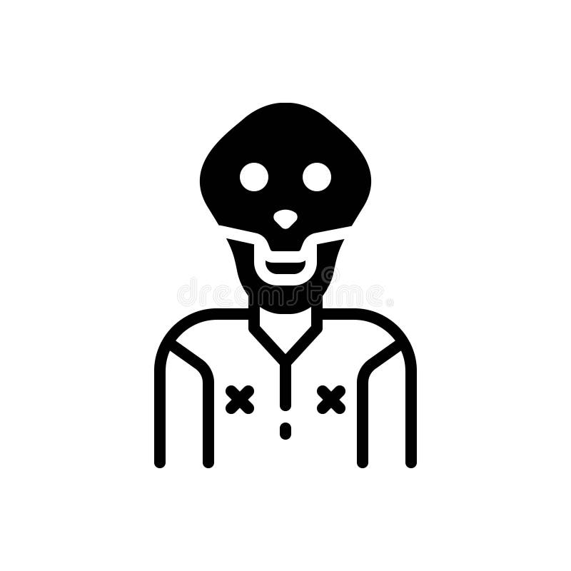 Black Solid Icon for Deadly, Fatal and Harmful Stock Vector ...